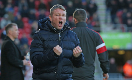 Doncaster Rovers Manager Grant Mccann Celebrates Editorial Stock Photo ...