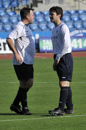 Labour MPs play football against journalists during the Annual Labour ...