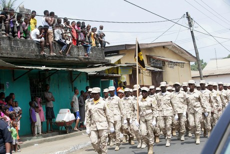Officers Liberia Immigration Servicelis Parade Streets Editorial Stock ...