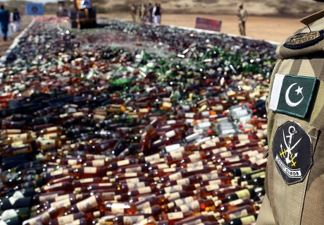 Pakistani Coast Guards Crush Illegal Liquor Editorial Stock Photo ...