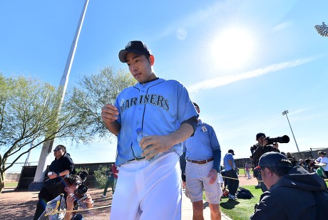 Seattle Mariners spring training, Peoria, USA - 12 Feb 2019 Stock ...
