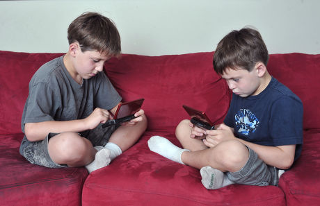 Model Released Boys Playing Nintendo Wii Editorial Stock Photo - Stock ...