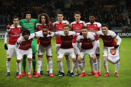 Arsenal Fc Players Pose Team Photo Editorial Stock Photo - Stock Image ...