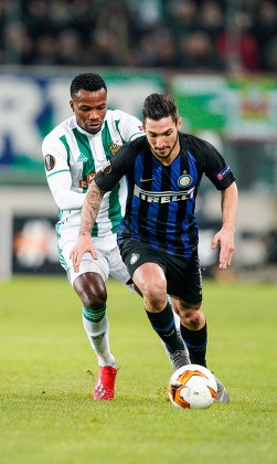 SK Rapid Vienna vs Inter Milan, Austria - 14 Feb 2019 Stock Pictures ...