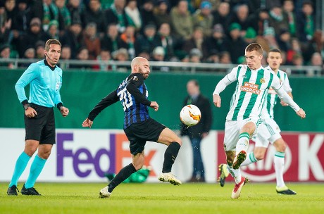 SK Rapid Vienna vs Inter Milan, Austria - 14 Feb 2019 Stock Pictures ...