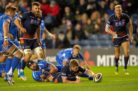 James Johnstone 13 Edinburgh Rugby Splits Editorial Stock Photo - Stock ...