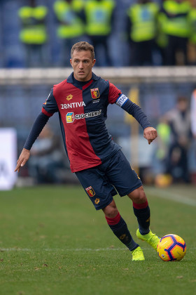 Domenico Criscito Genoa During Italian Serie Editorial Stock Photo ...