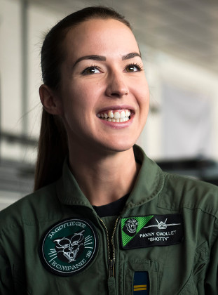 Fanny Chollet First Female Fighter Pilot Editorial Stock Photo - Stock ...