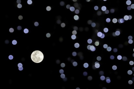 View Super Snow Moon Seen Puebla Editorial Stock Photo - Stock Image ...