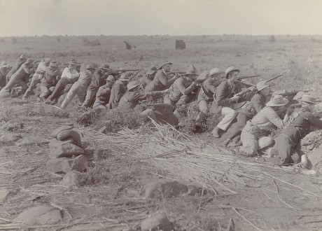 Boer Soldiers Their Shallow Trench During Editorial Stock Photo Stock