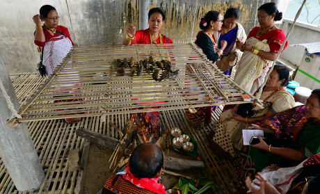 Mishing Tribal Girls Women Dance During Editorial Stock Photo - Stock Image | Shutterstock