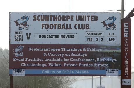 Sign Advertising Match Fixture Editorial Stock Photo - Stock Image ...