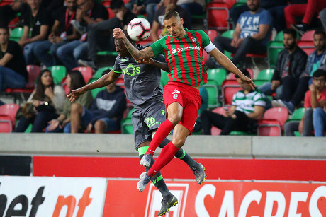 Edgar Costa R Maritimo Fights Ball Editorial Stock Photo - Stock Image ...