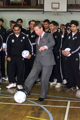 Prince Charles Plays Football Takes A Penalty At The Guru Nanak Fc ...