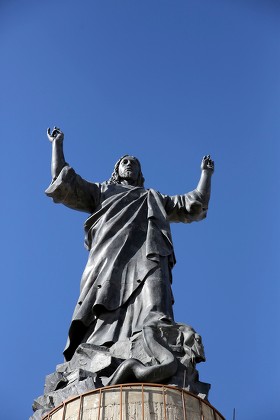 VIEW STATUE JESUS CHRIST ON TOP Editorial Stock Photo - Stock Image ...