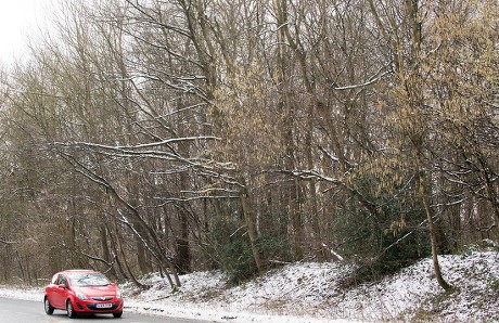 Light Dusting Snow Fell Walderslade Chatham Editorial Stock Photo ...