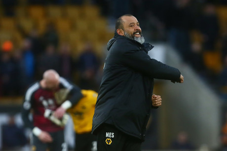 Nuno Espirito Santo Wolves Manager Celebrates Editorial Stock Photo ...