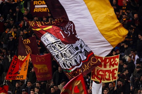 Roma Supporters Cheer Their Team Prior Editorial Stock Photo - Stock ...