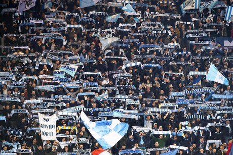 Lazio Fans Cheer Their Team During Editorial Stock Photo - Stock Image ...