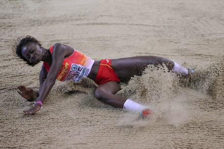 Fatima Diame Spain Long Jump During - Foto de stock de contenido ...