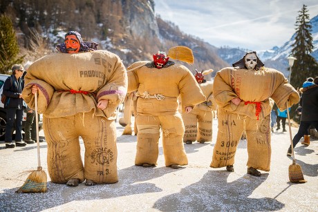 Men Dressed Traditional Straw Man Costumes Editorial Stock Photo ...