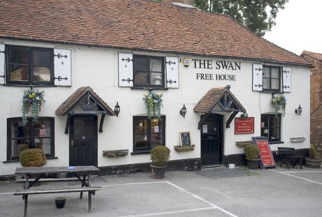 Swan Village North Wanborough Hampshire Britain Editorial Stock Photo ...