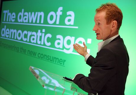 Asda CEO, Andy Bond, speaking at the London Chamber of Commerce, London ...