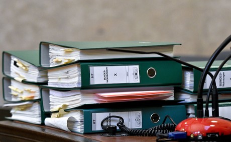 Pile File Folders Seen On Another Editorial Stock Photo - Stock Image ...