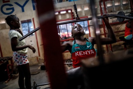 Mercy Obiero Adds Weight Bar She Editorial Stock Photo - Stock Image ...