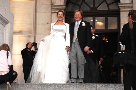The wedding of Charles Dunstone and Celia Gordon Shute at Christ Church ...
