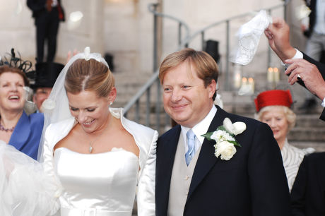 The wedding of Charles Dunstone and Celia Gordon Shute at Christ Church ...