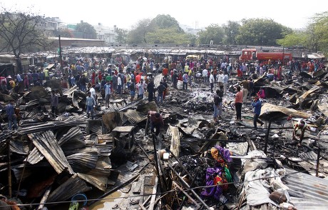 View Locality After Fire Gutted Slum Editorial Stock Photo - Stock ...
