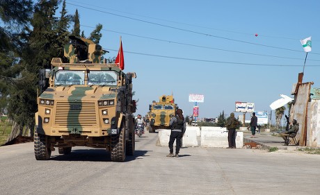 Turkish Military Vehicles Move Deescalation Zone Editorial Stock Photo ...