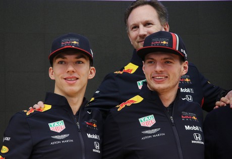 Front Row Red Bull Racing Drivers Editorial Stock Photo - Stock Image ...