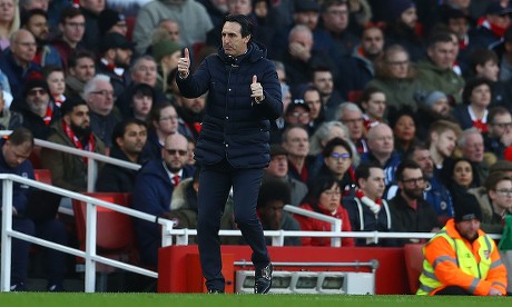 Arsenal Manager Unai Emery Gives Thumbs Editorial Stock Photo - Stock ...