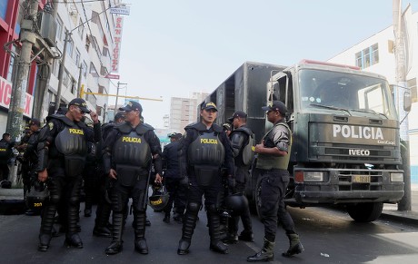 Members National Police Peru Stand Guard Editorial Stock Photo - Stock ...