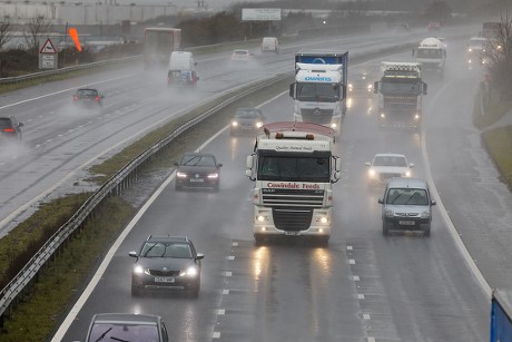 Cars Lorries On M4 Motorway Travel Editorial Stock Photo - Stock Image ...