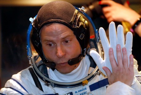 Nasa Astronaut Nick Hague Waves Bus Editorial Stock Photo - Stock Image ...