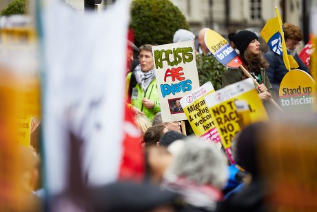 Homemade Placards Feature Thousands Gather Central Editorial Stock ...