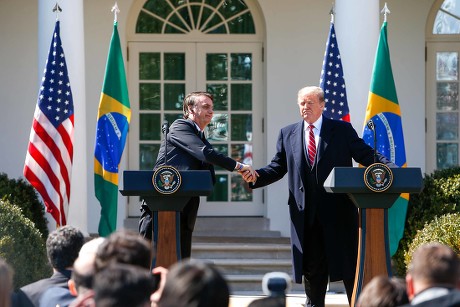 Us President Donald Trump Brazilian President Editorial Stock Photo ...