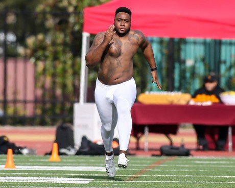 NCAA USC PRO DAY, Los Angeles, USA - 20 Mar 2019 Stock Pictures ...