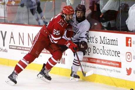 Miami Redhawks Captain Grant Hutton During Editorial Stock Photo ...