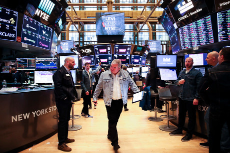 Traders Wearing Denim Clothing Jeans Work Editorial Stock Photo - Stock ...