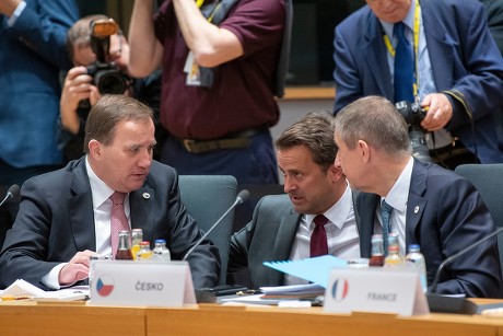 Stefan Lofven Xavier Bettel Editorial Stock Photo - Stock Image ...