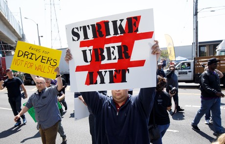 Rideshare Drivers Los Angeles Area Protest Editorial Stock Photo ...