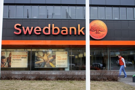 Man Passes Front Swedbank Head Office Editorial Stock Photo - Stock ...