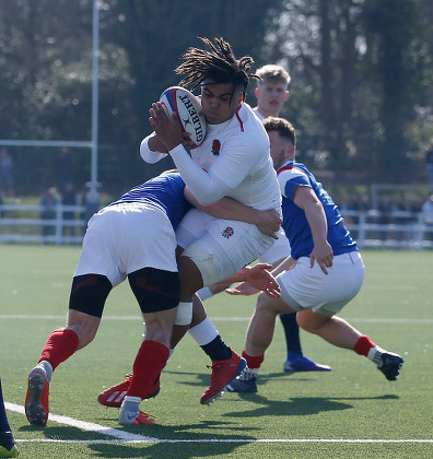 England Under 18 v France Under 18, Rugby Union, Cheshunt RFC, Cheshunt ...