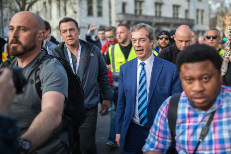 Nigel Farage Escorted Away By His Editorial Stock Photo - Stock Image ...