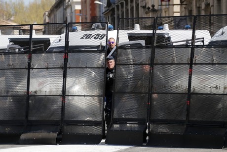 French Riot Police Secure Perimeter Ahead Editorial Stock Photo - Stock ...