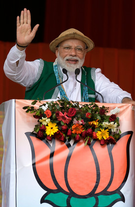Indian PM Modi campaigns in Arunachal Pradesh, Along, India - 30 Mar ...